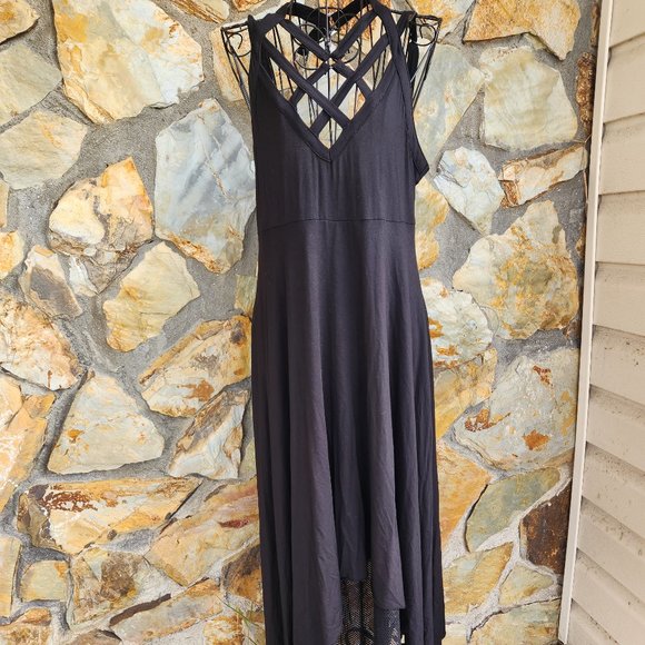 Killstar | Dresses | Nwt Killstar Hanky Hem Fishnet Midi Dress Large ...